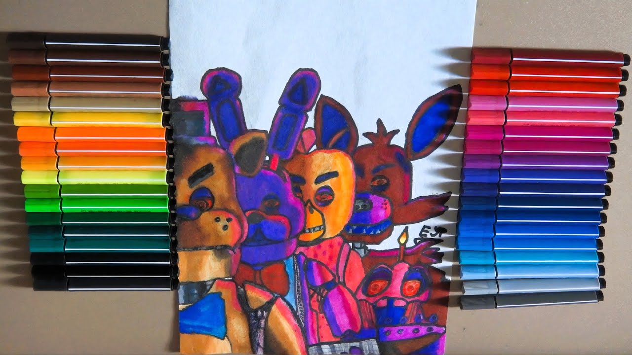 Drawing FANF | Five Nights at Freddy's - YouTube