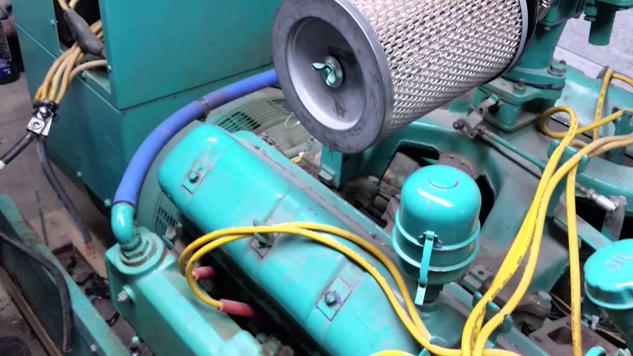 Radiator install for the 55 kb Onan generator - YouTube