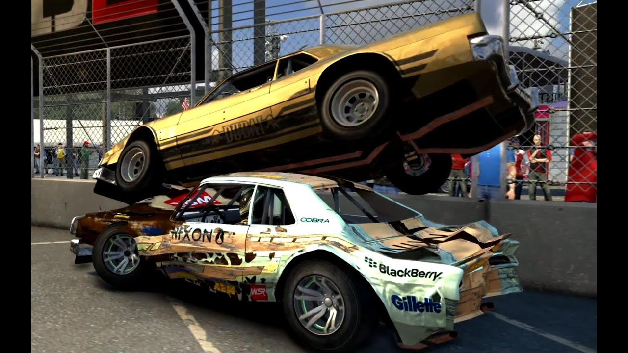 GRID 2 Stock Car Crashes Slow Motion 33 - YouTube