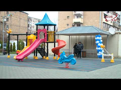 Paytaxtın Nizami rayonunda növbəti abad həyət istifadəyə verilib