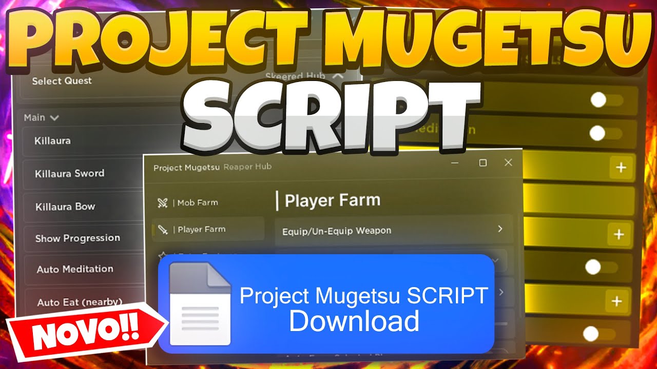 Project Mugetsu SCRIPT 🔥 DANO INFINITO + AUTO FARM + GAMEPASS + KILL ...