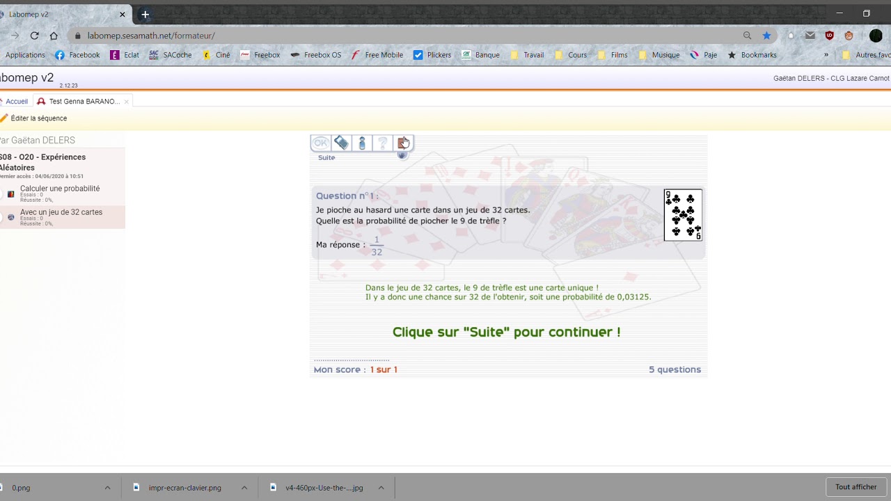 3e - O20 - Calculer une probabilité - Labomep - YouTube