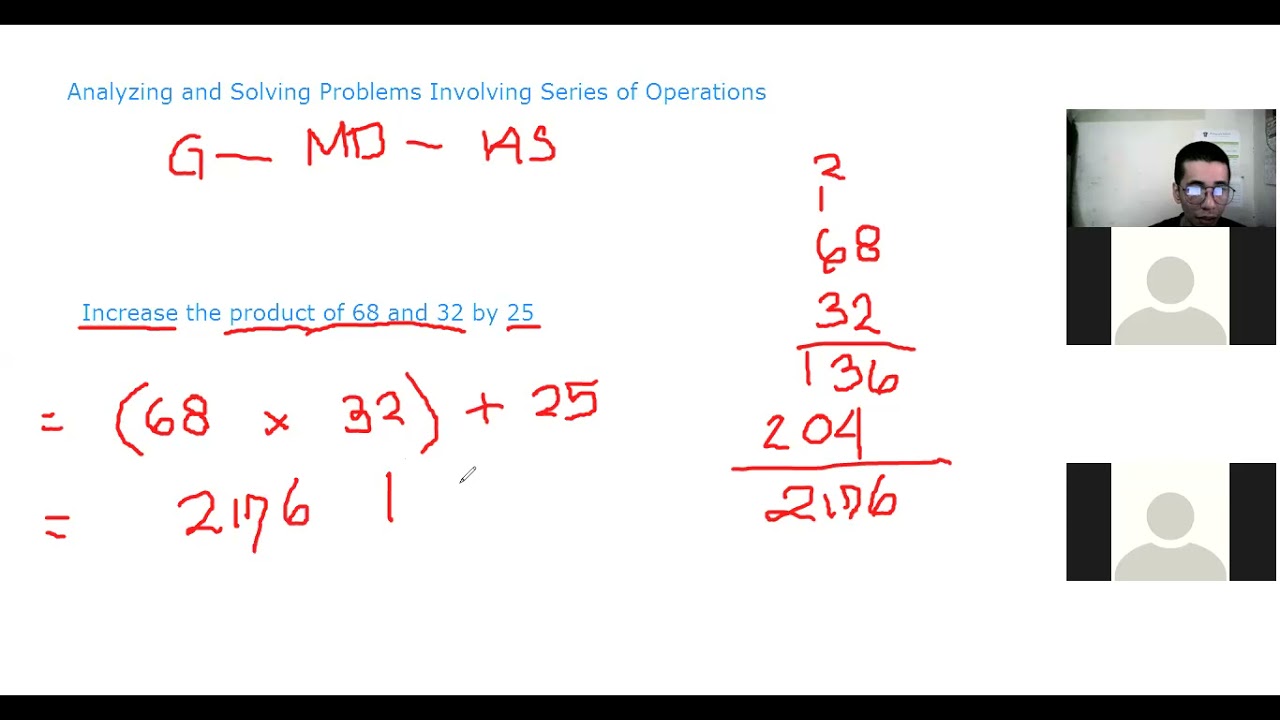 [TAGALOG] Analyzing and Solving Problems Involving Series of Operations ...