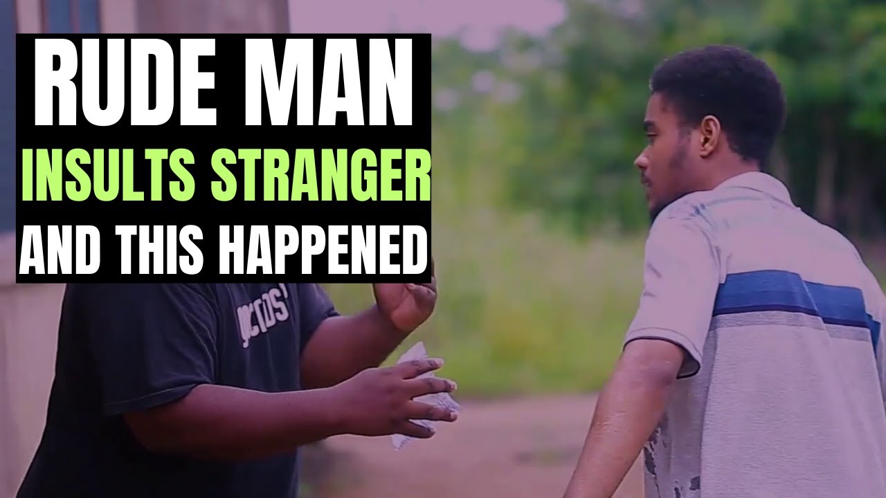 Man Acts Rudely Towards Stranger On The Street What Happens Next To Him ...
