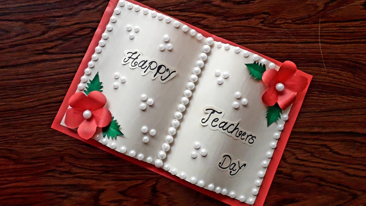 Handmade Teacher’s Day Card | DIY Teacher’s Day Card Idea | Book ...