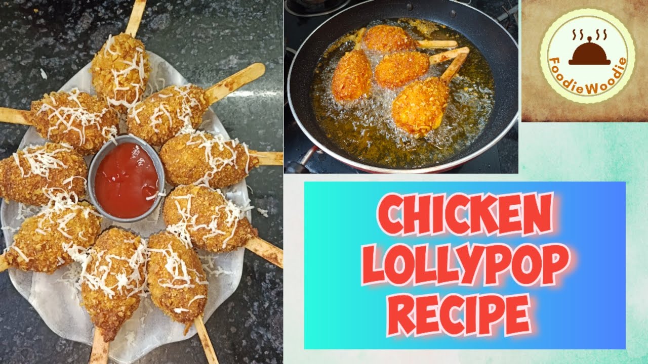 Chicken Lollypop Recipe | Chicken Snack | Crispy Chicken Lollipop ...