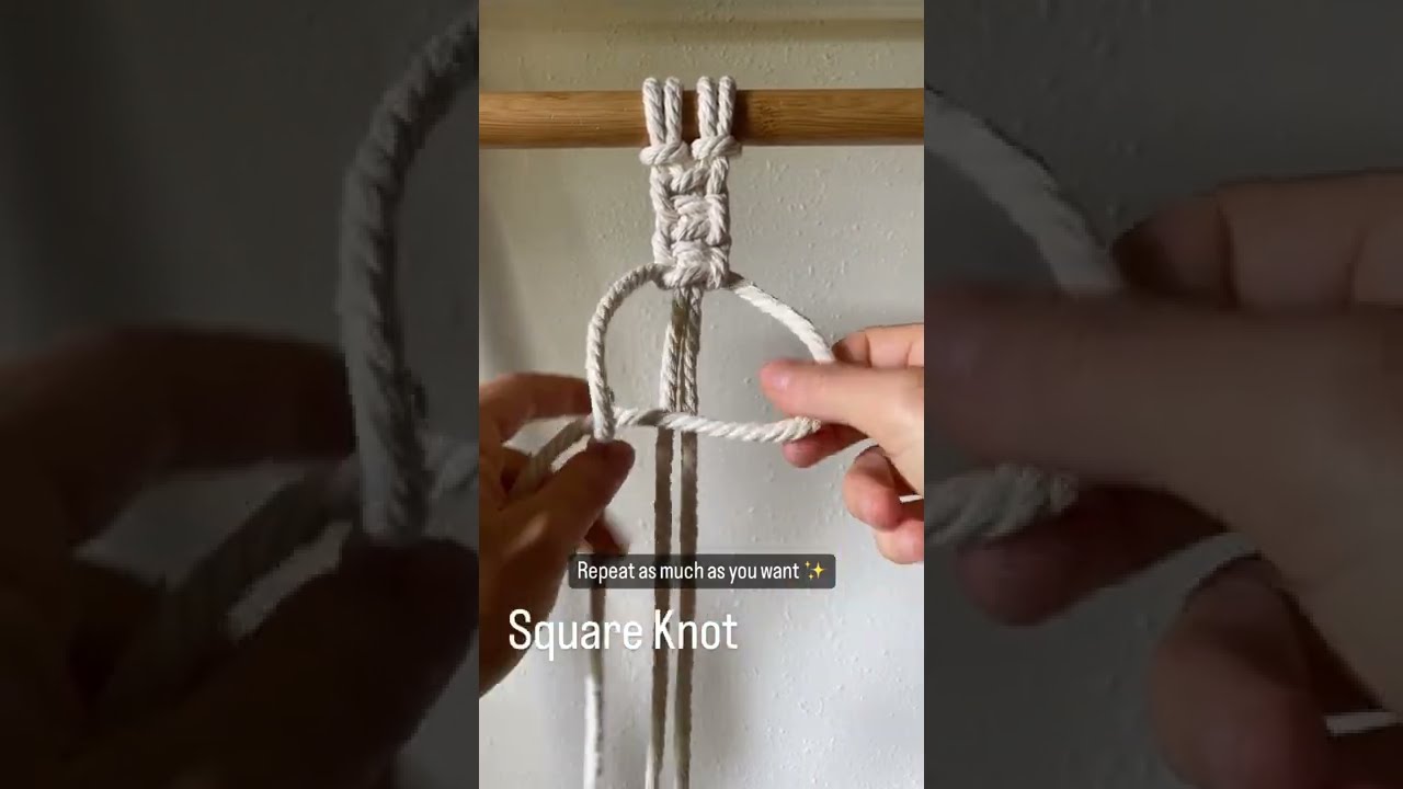 Intro to Macrame : Larks Head Knot + Square Knot - YouTube