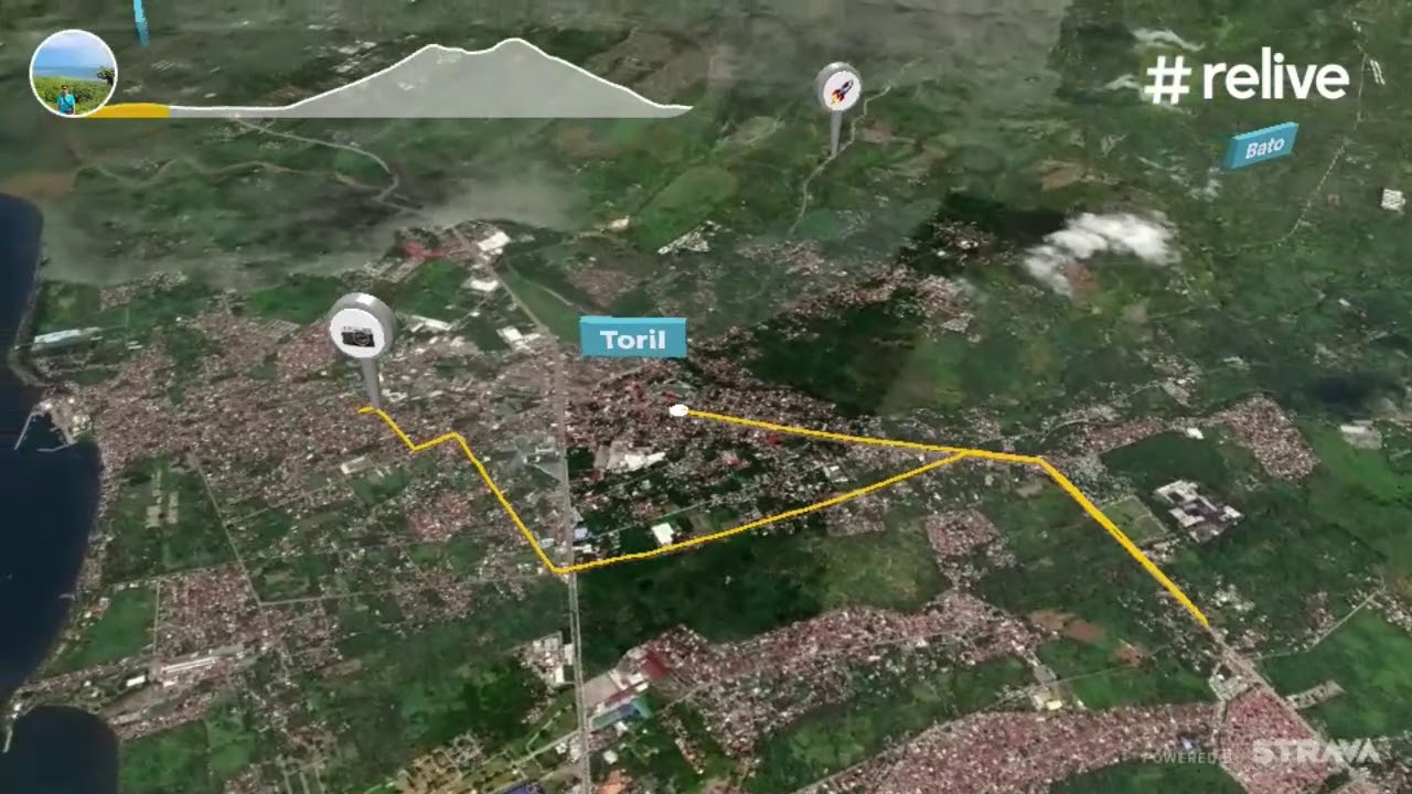 Relive 3D Map - Baracatan-Catigan-Uguis-Eden uphill 🚴‍♂️😎🌧 - YouTube