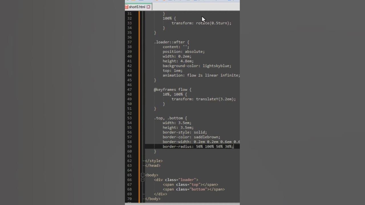 Buat Jam Pasir Pake Html Html Css Coding Youtube