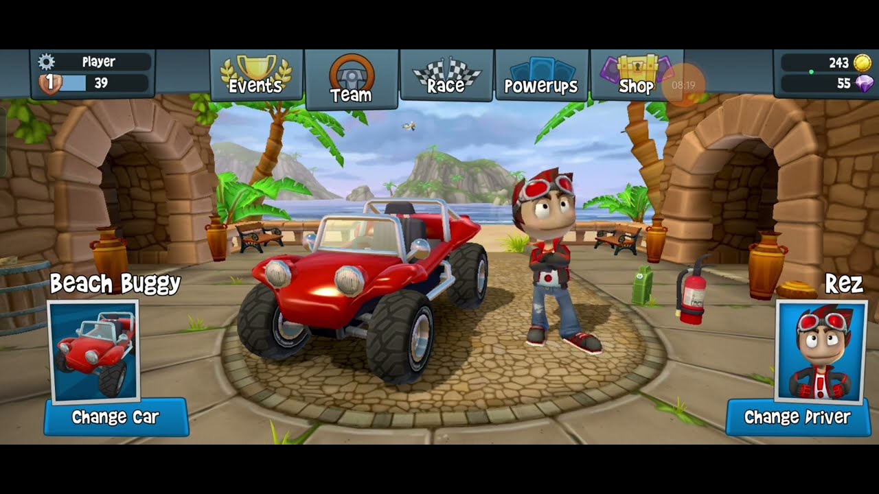 first time main beach buggy racing 2 (bb racing 2) - YouTube