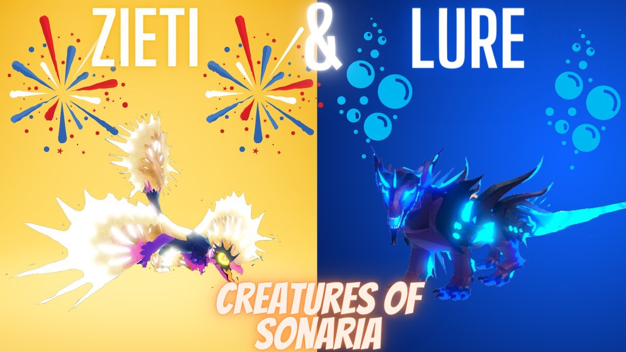 ZIETI + LURE REMAKE SHOWCASE! JULY 4TH EVENT! (CREATURES OF SONARIA ...