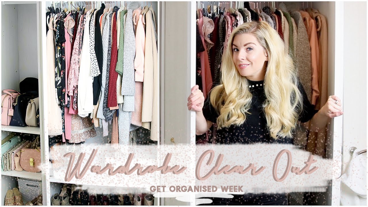 WARDROBE CLEAR OUT | GET ORGANISED WEEK | KATE MURNANE - YouTube