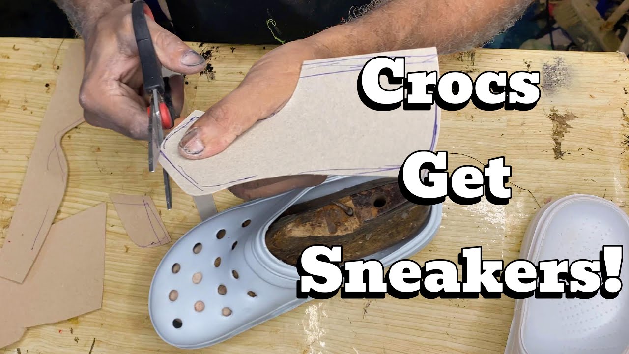 Crocs Makeover into Sneakers | Unique DIY Shoe Transformation - YouTube