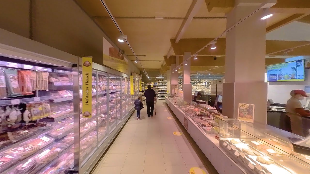 first person view of walkthrough a shopping center [3d-binaural audio ...