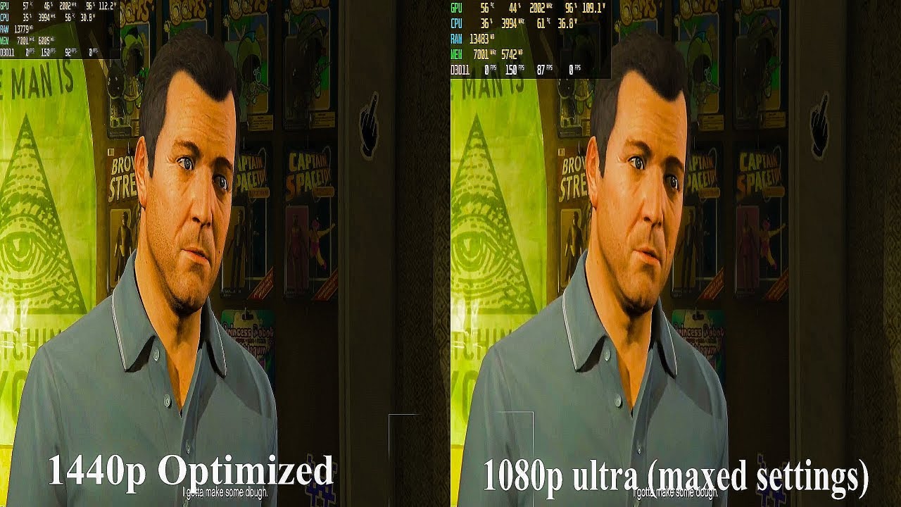GTA 5 GRAPHICS SHOWDOWN 1440p OPTIMIZED VS 1080p ULTRA! RTX 3050 - YouTube