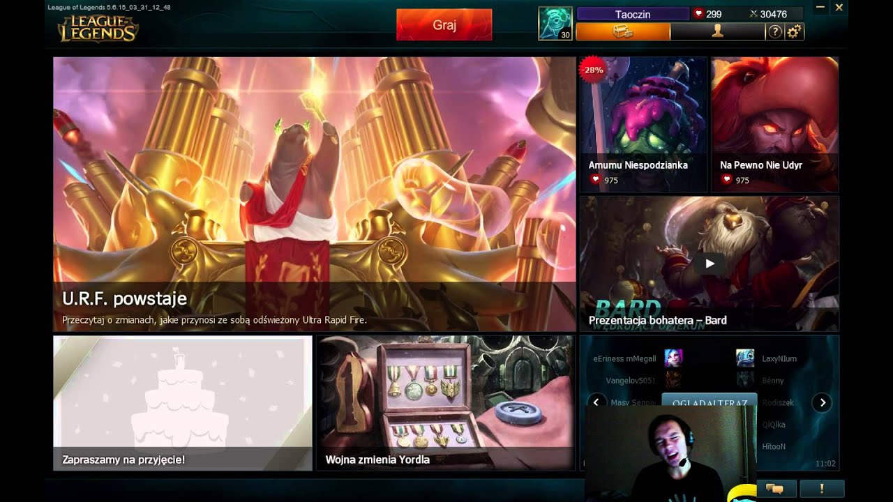 Mistrzowie Brązu League of Legends Sezon 5 - odcinek 18,5 - YouTube