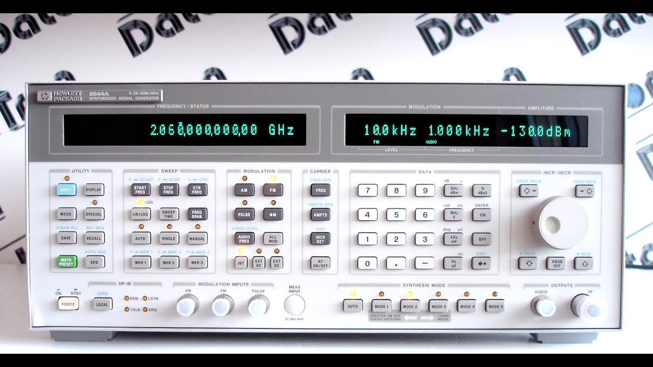 Hewlett Packard 8644A - YouTube
