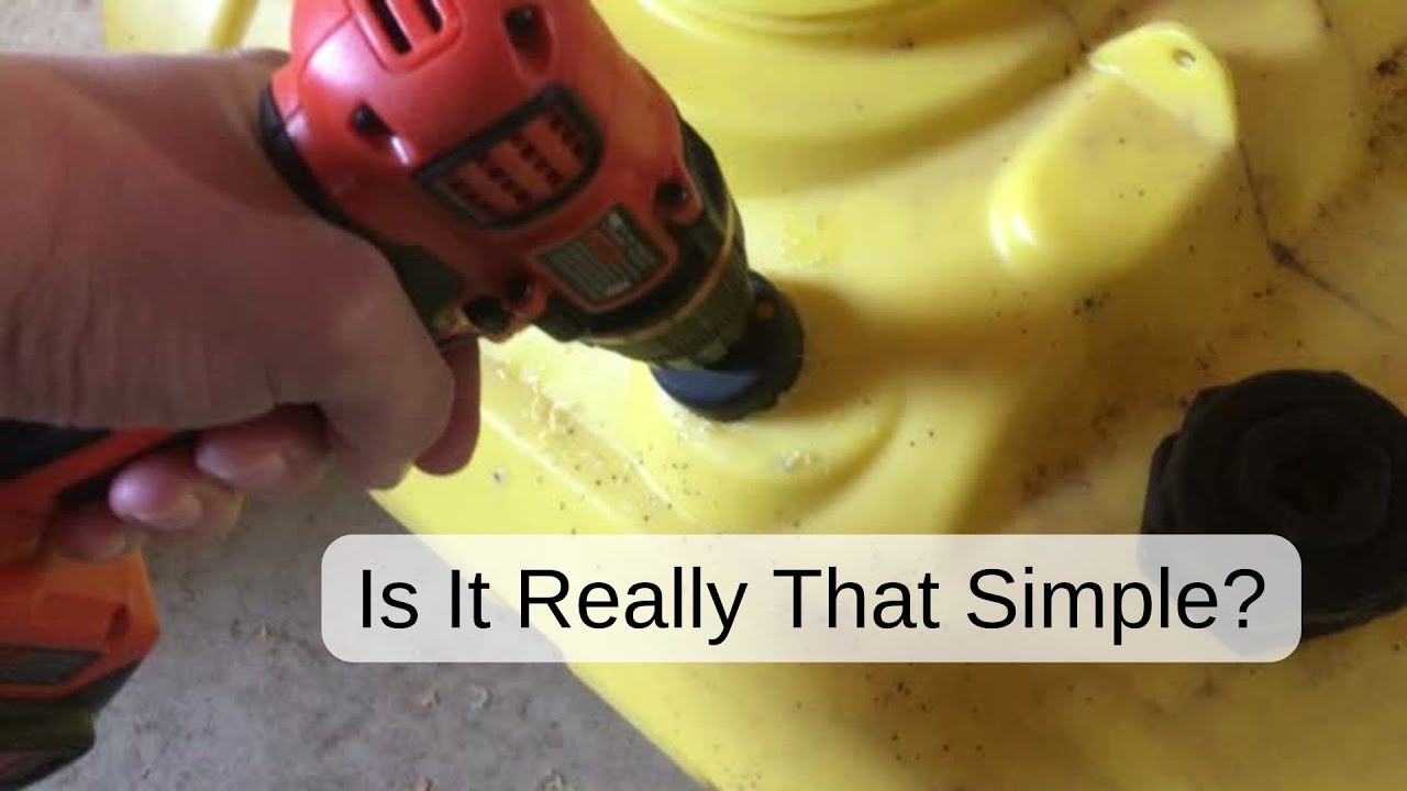 How to Add a Bulkhead Fitting to a Sprayer Tank - YouTube