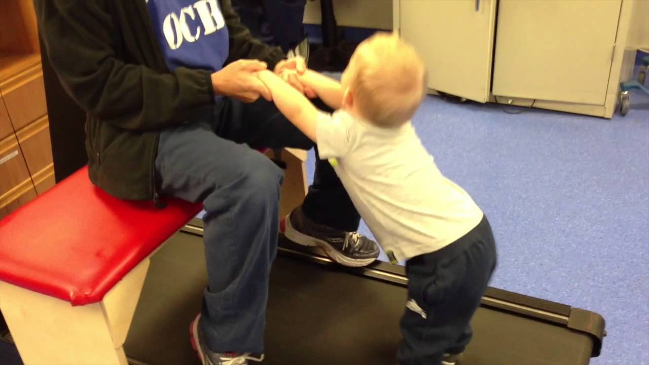 Here's the results of 15 months of treadmill training for kids! - YouTube