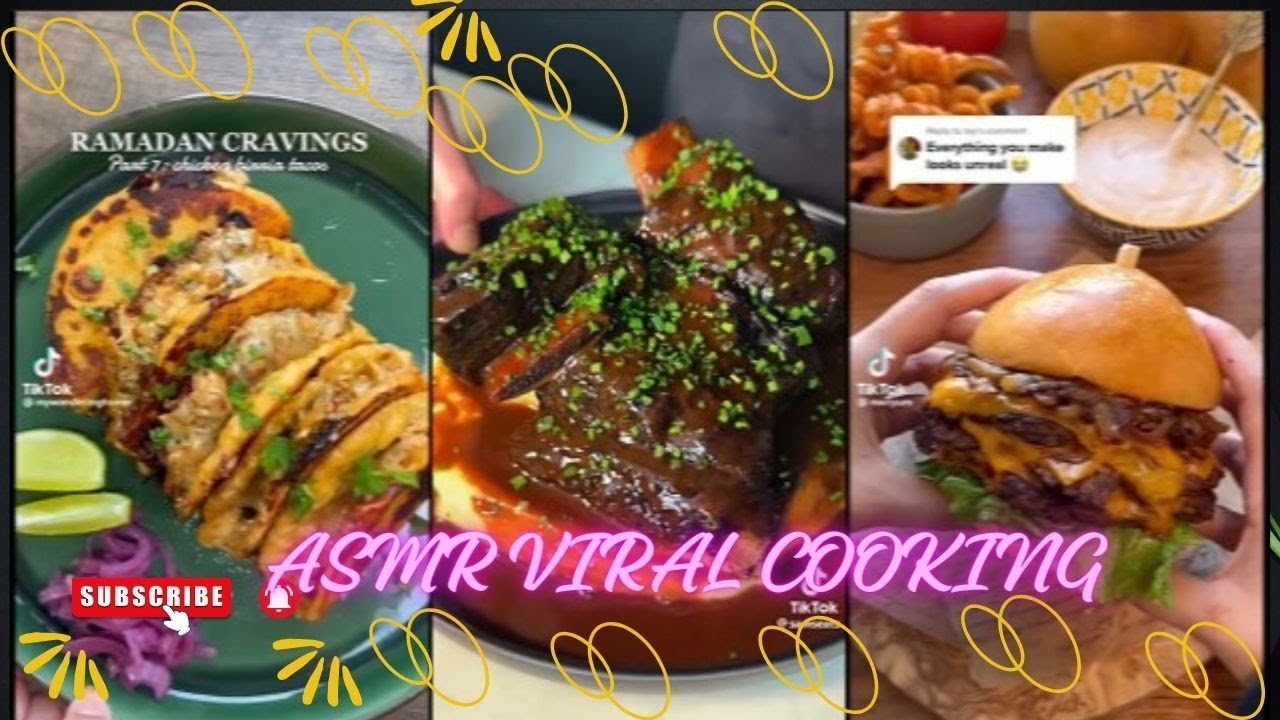 viral ASMR cooking videos p.t. 1 |ASMR Sounds | Tiktok compilation ...