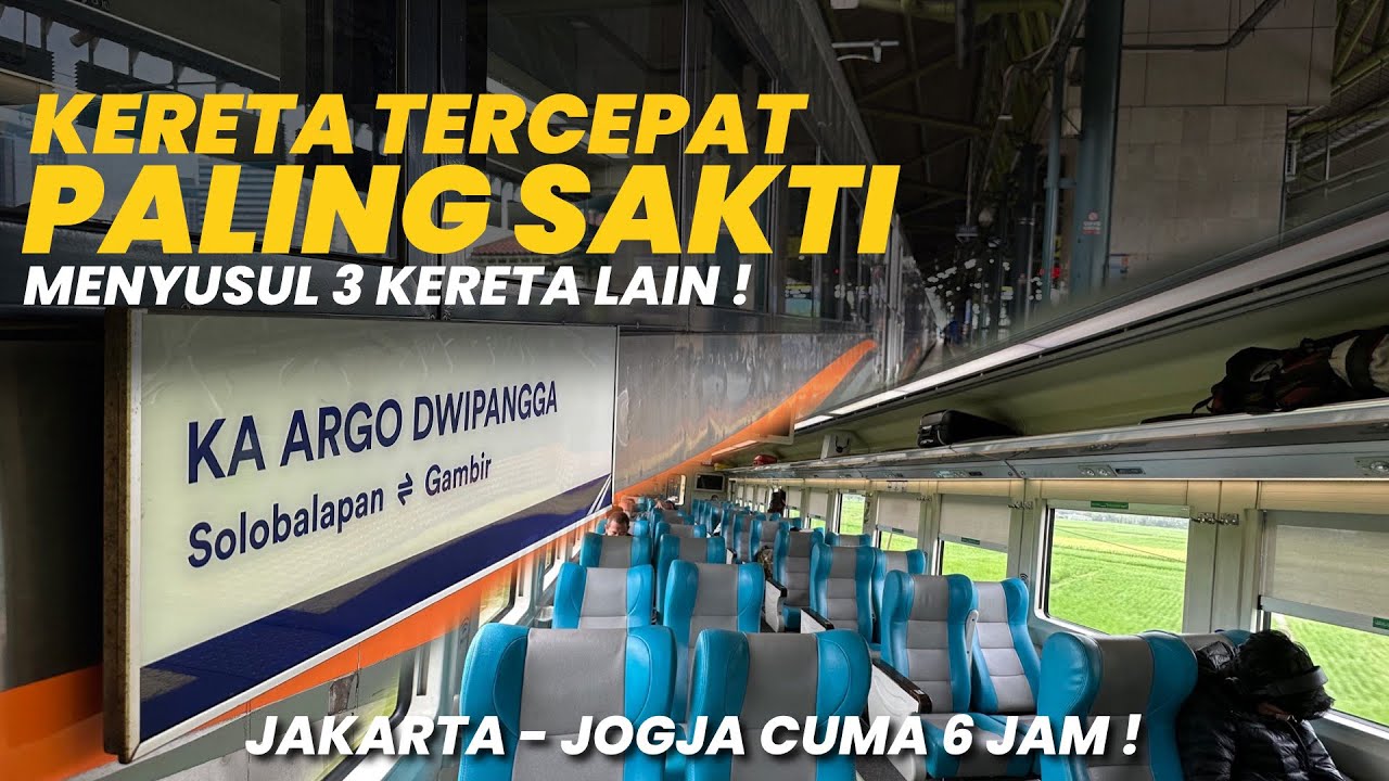 SAKTINYA KERETA INI GAK MASUK AKAL‼️NYUSUL 3 KERETA SEKALIGUS Naik KA Argo Dwipangga Jakarta ...