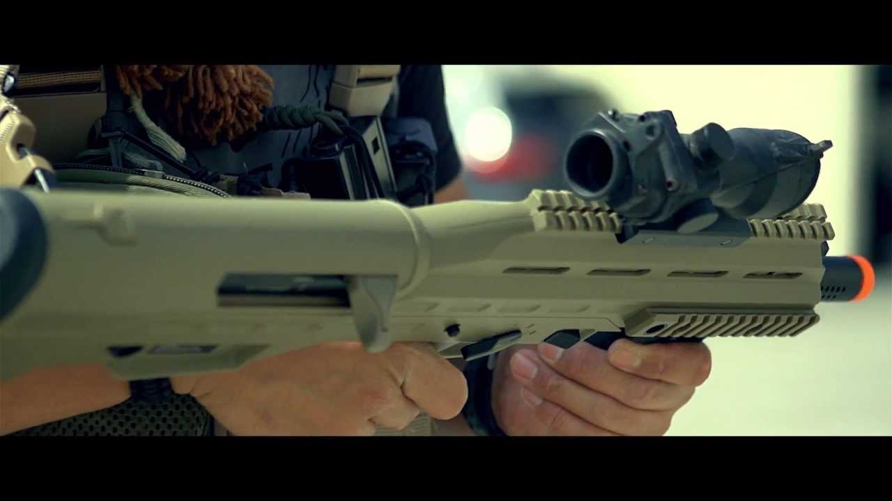 Airsoft Megastore - Urban Assault Rifle (URA) Bullpup - YouTube