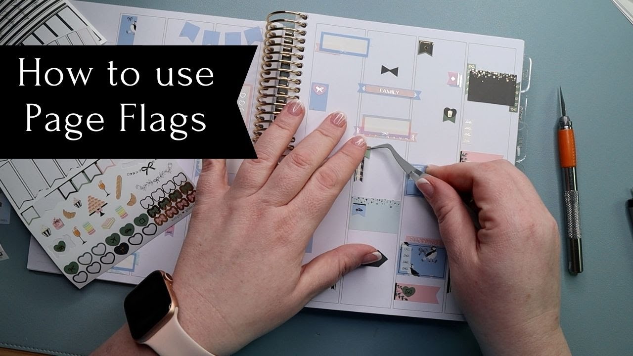 Twenty ways to use Simply Gilded Page Flags - YouTube
