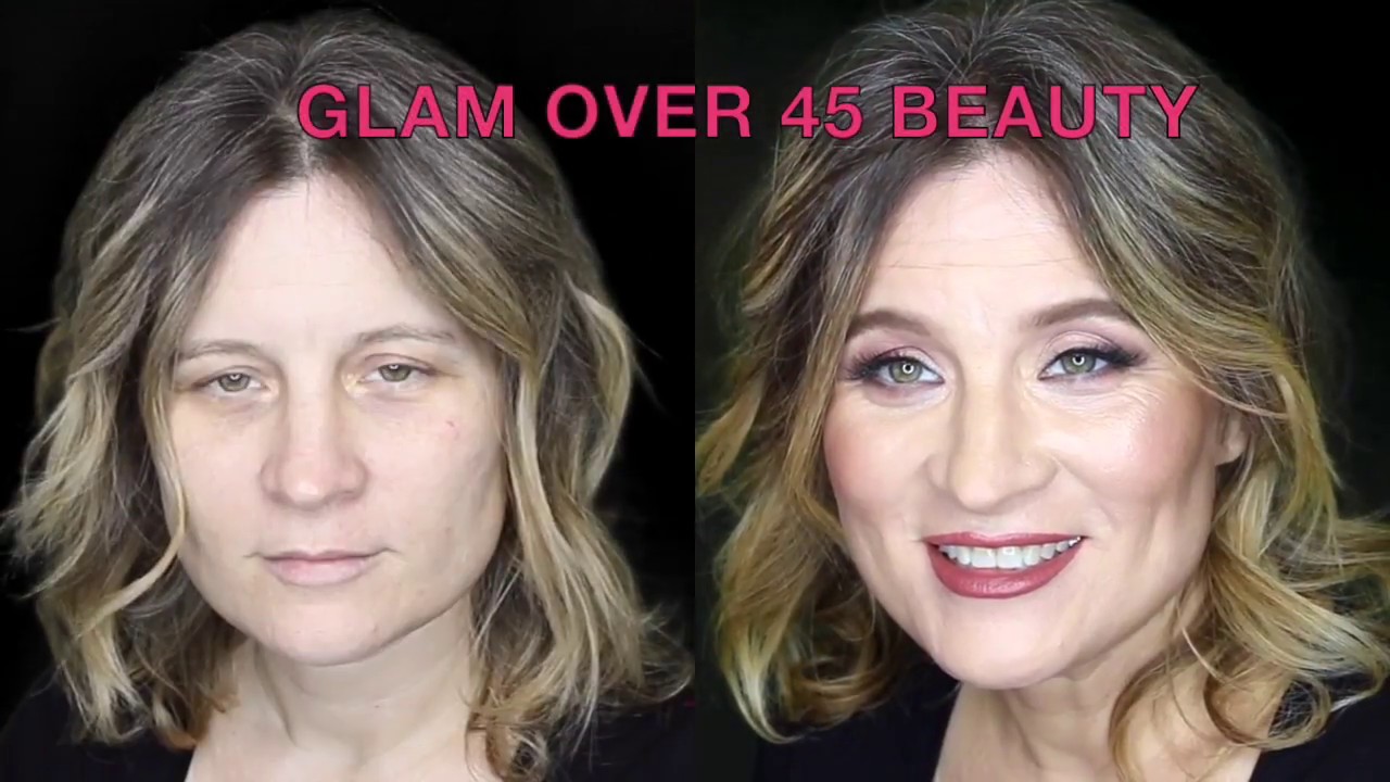 OVER 45 MAKEUP TUTORIAL GLAM - YouTube