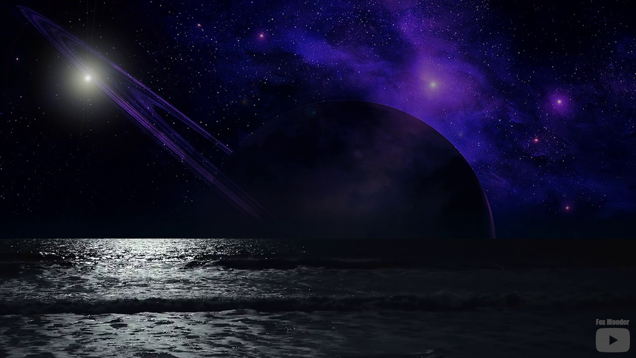 ASMR Galaxy Ocean Soothing Waves Relaxion Sound Ambience 7 Hours ...