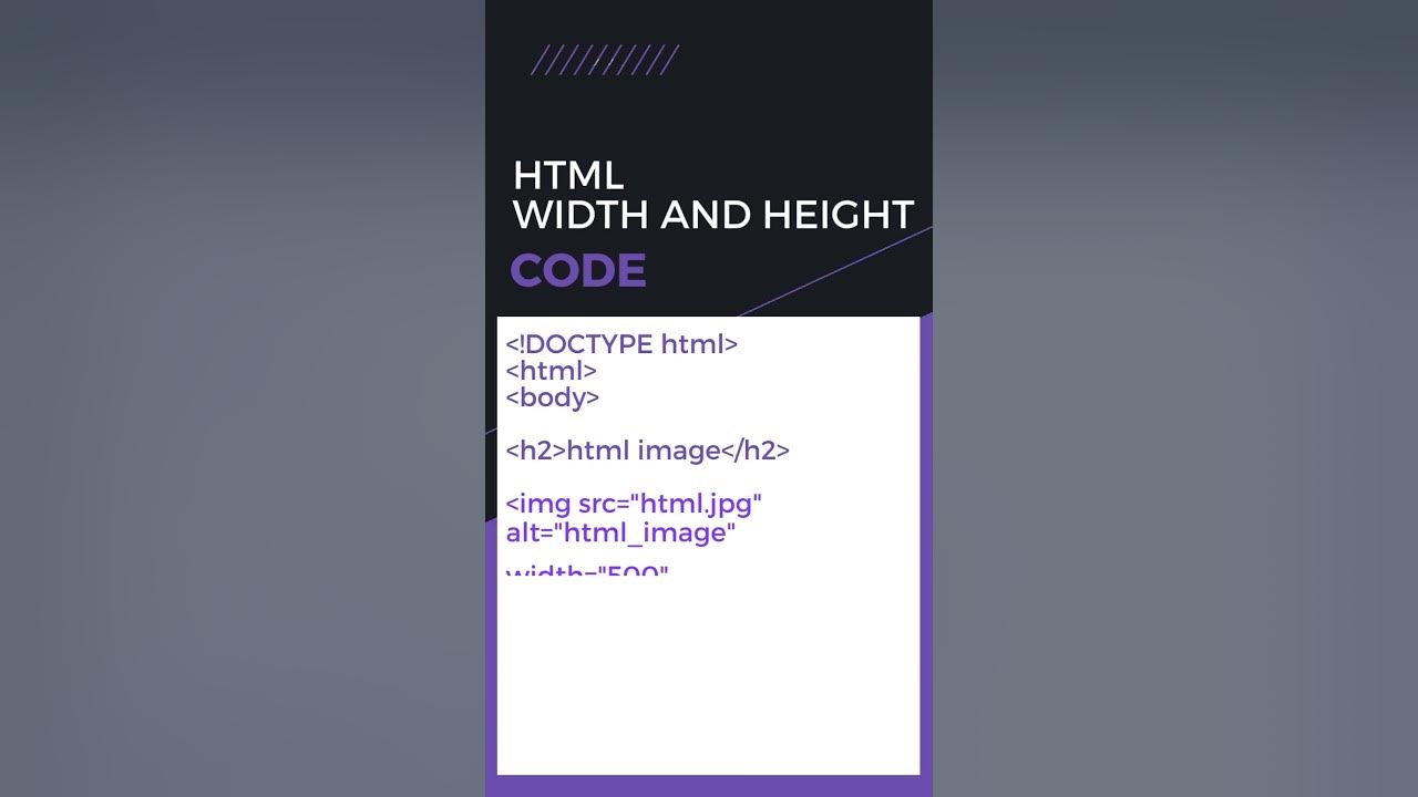 Html Example Html Imges Width And Height Shortvideo Css3 Htmltutorial Cssgrid Css 6794