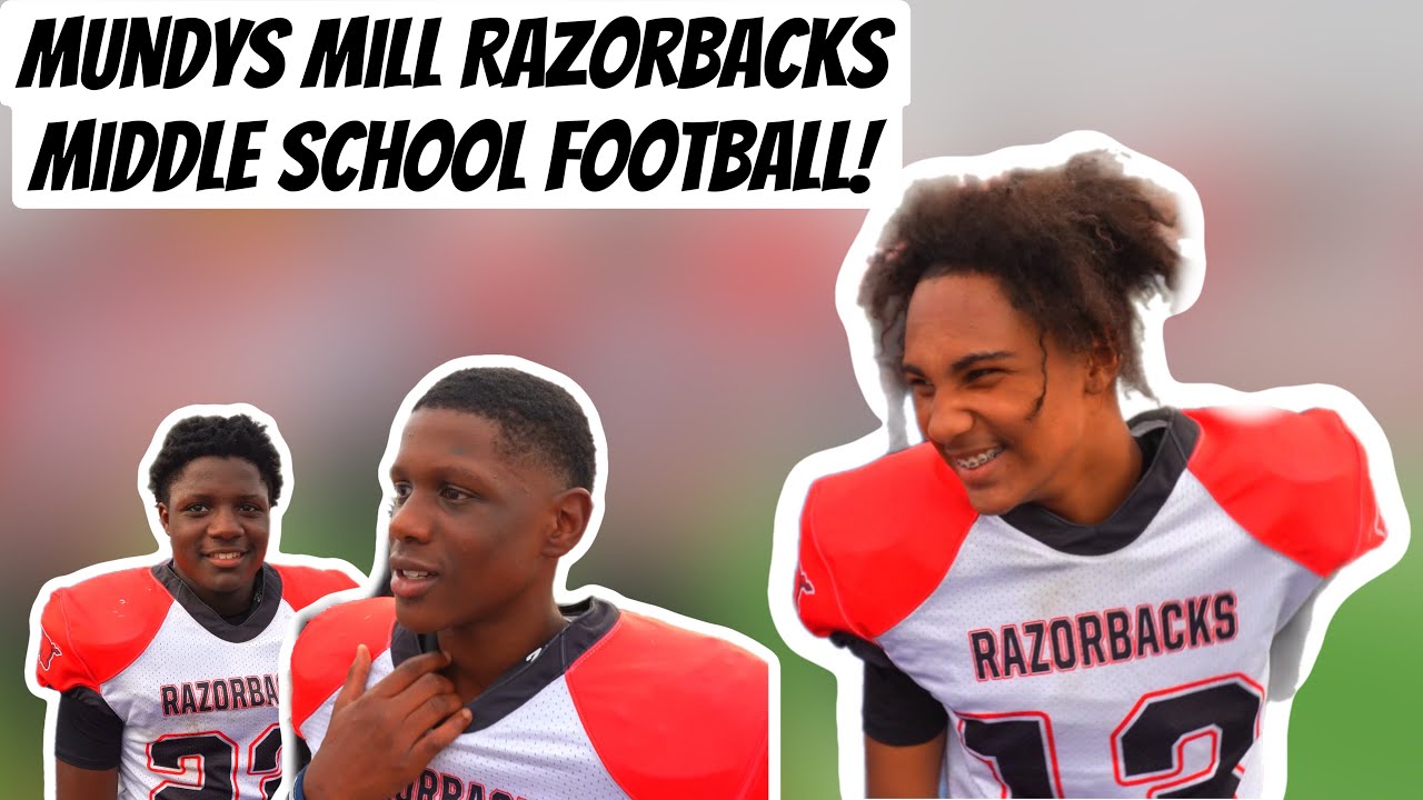 Mundys Mill Razorbacks Middle School Football! - YouTube