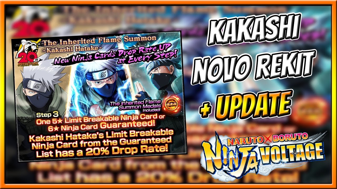 MAIS NOVIDADES NO GAME !!! KAKASHI NOVO REKIT SUMMONS E MAIS - NARUTO X ...