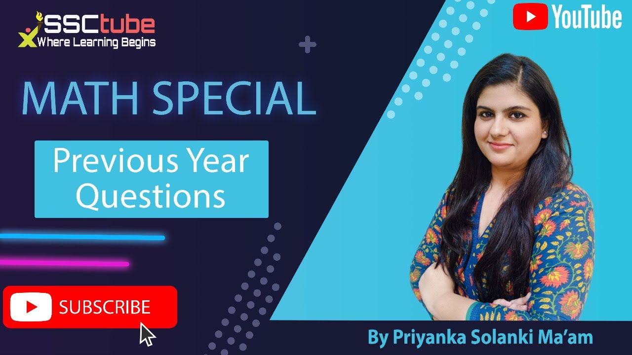 🔴Previous Year Questions Series | Part 03 | Maths Special | By Priyanka ...