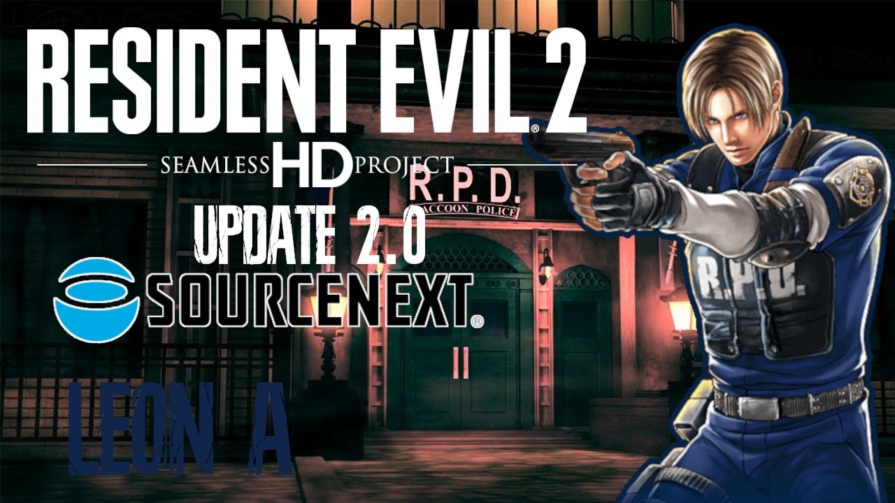 RESIDENT EVIL 2 SOURCENEXT + SEAMLESS HD PROJECT PATCH 2.0 / LEON A ...