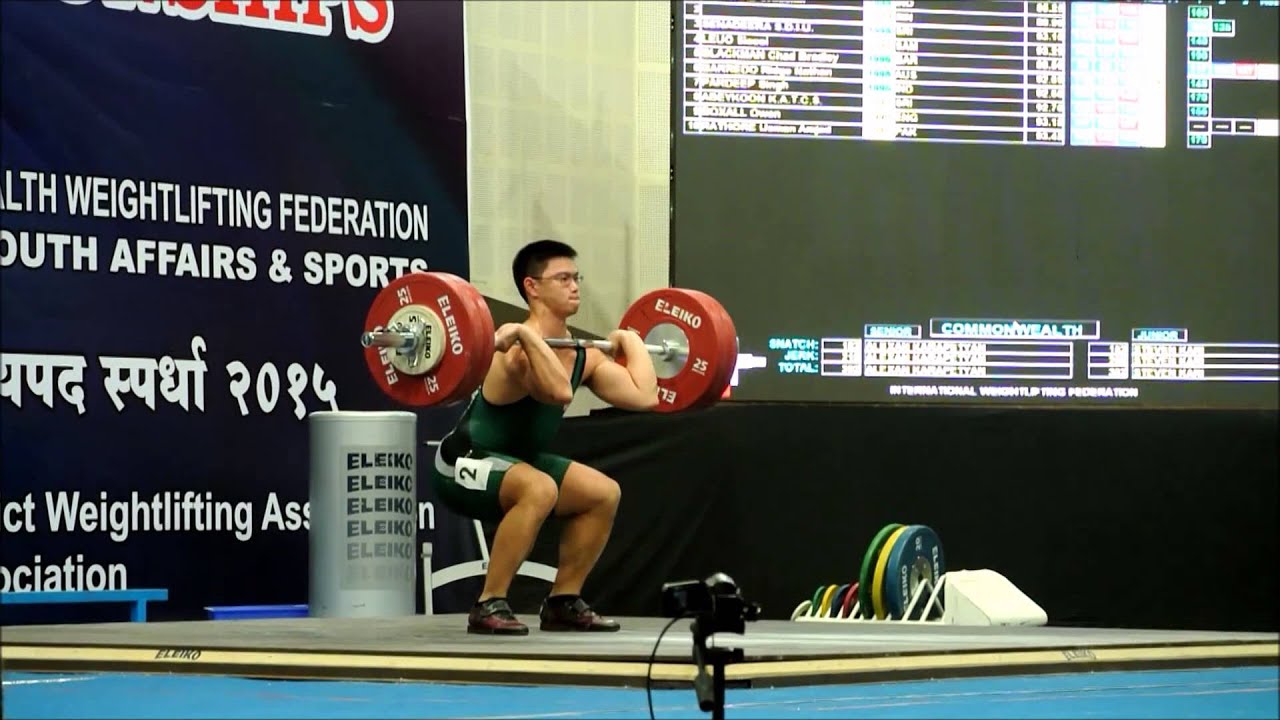 Joshua Su @ Commonwealth Weightlifting Championships 2015 - YouTube