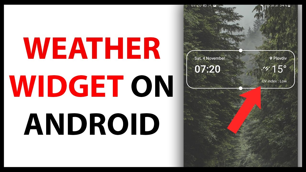 How to Add a Weather Widget on Android - YouTube