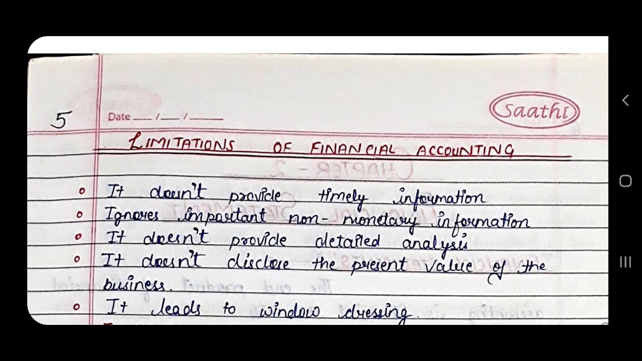 MANAGEMENT ACCOUNTING|LIMITATIONS OF FINANCIAL ACCOUNTING|CHAPTER-1 ...