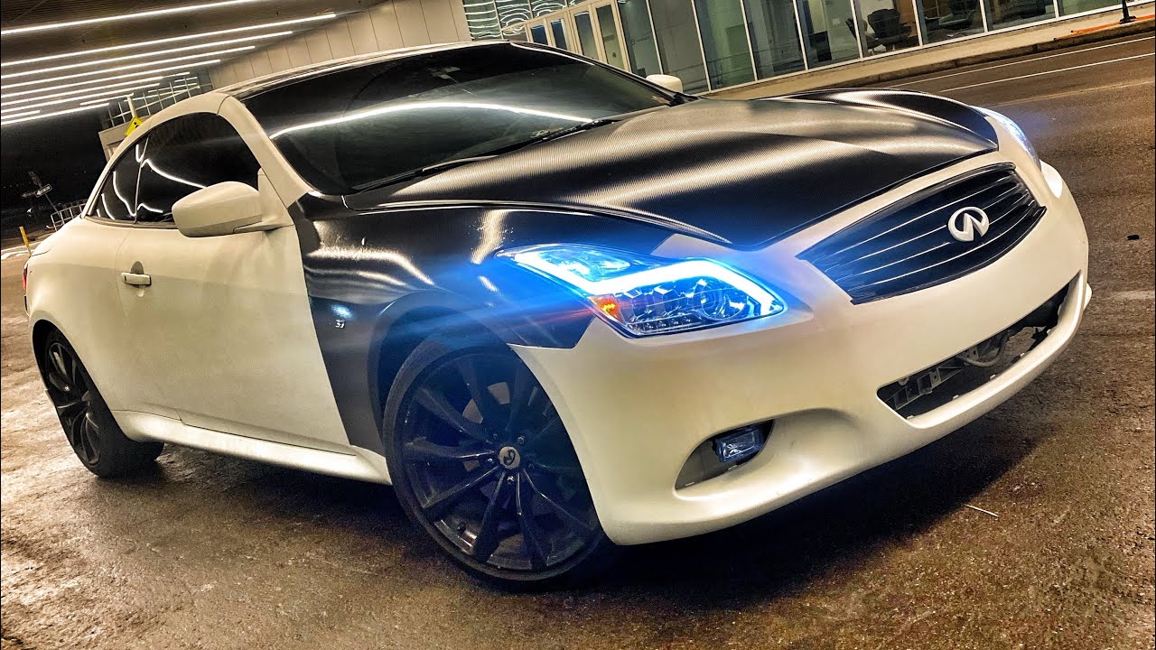 Snow White G37 cruising - YouTube