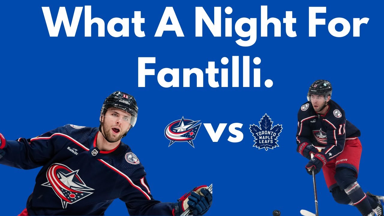 What A Night For Fantilli. | Leafs vs Blue Jackets Recap - YouTube