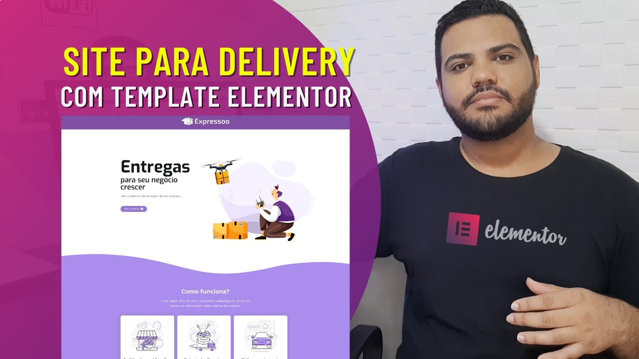 Site para Delivery | Template Elementor para Delivery | Site WordPress ...