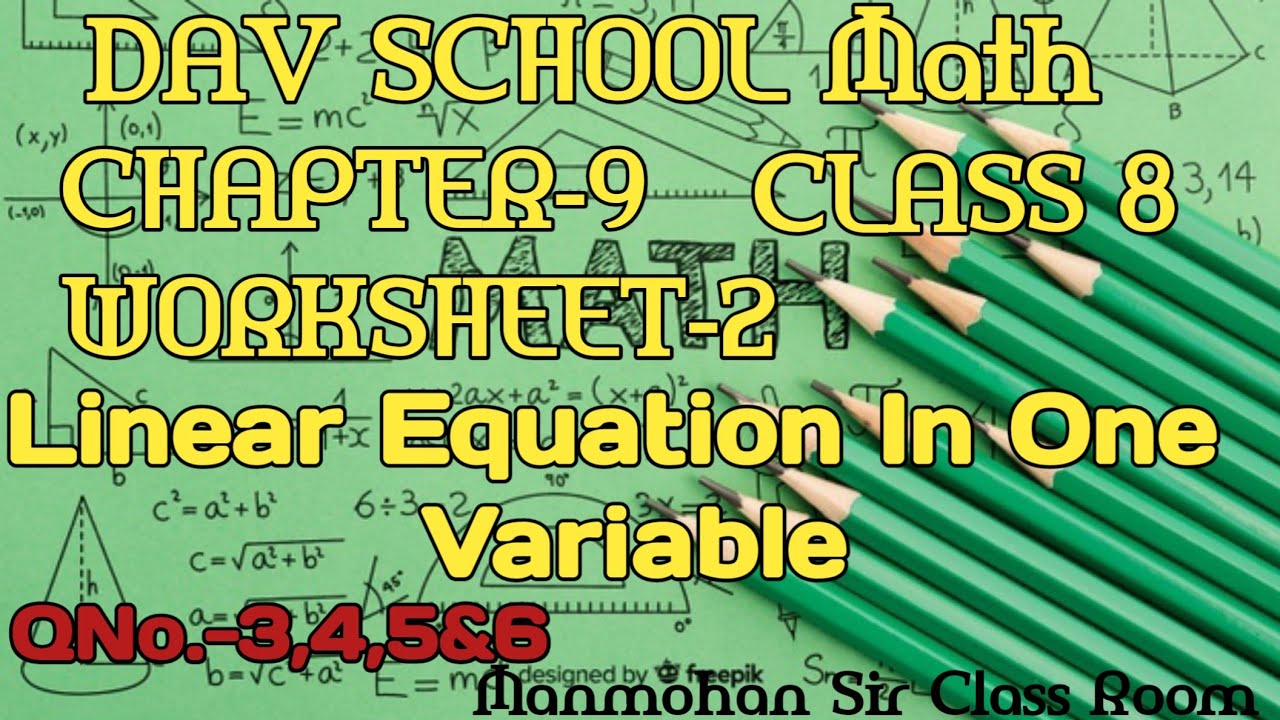dav-math-class-8-chapter-9-worksheet-2-how-to-solve-linear-equations
