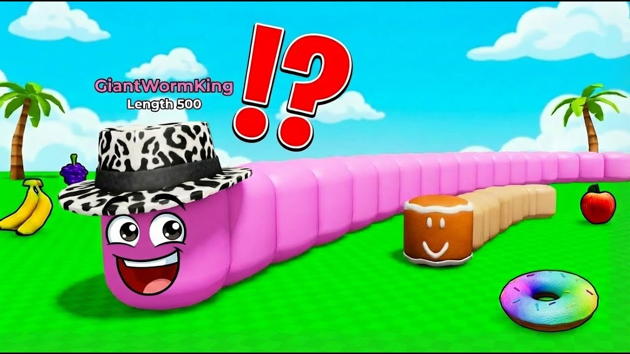 Evolving to a GIANT worm in Roblox - YouTube