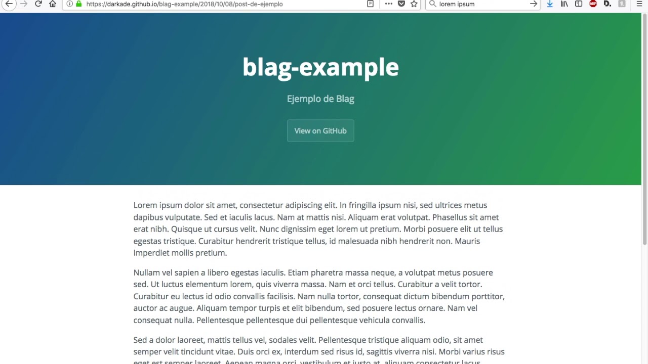 Cómo hacer un blog en cinco minutos con Github Pages - YouTube