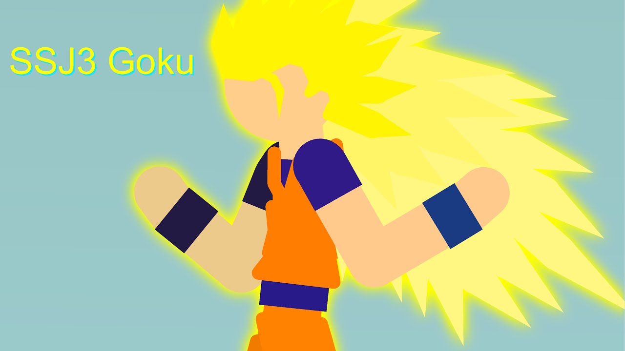 Super Saiyan 3 Goku | Stick Nodes - YouTube