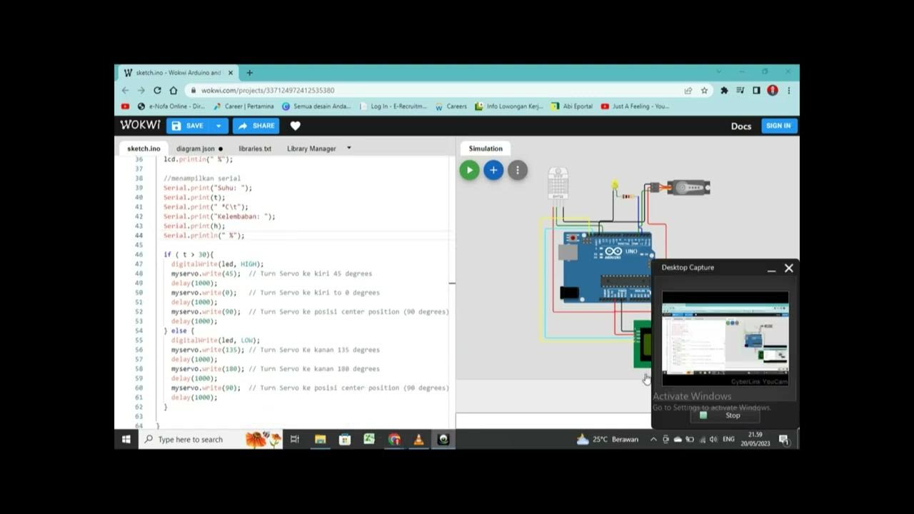 Sistem Jemuran Otomatis menggunakan Arduino by Muhammad Ridho - YouTube