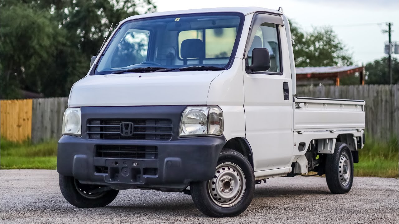 1999 Honda Acty HA6 A/C 5 Speed Manual Walk-Around & Start Up - YouTube