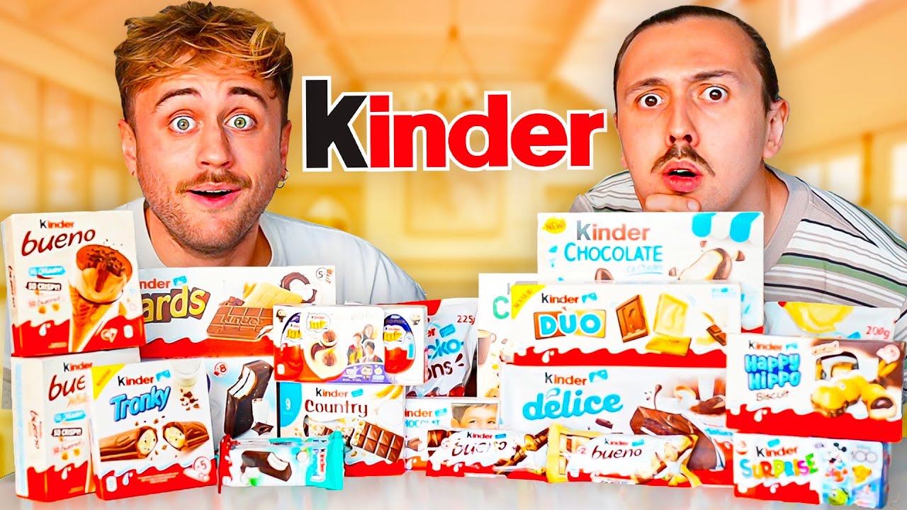On teste toutes les variétés de Kinder avec Le Routin - YouTube