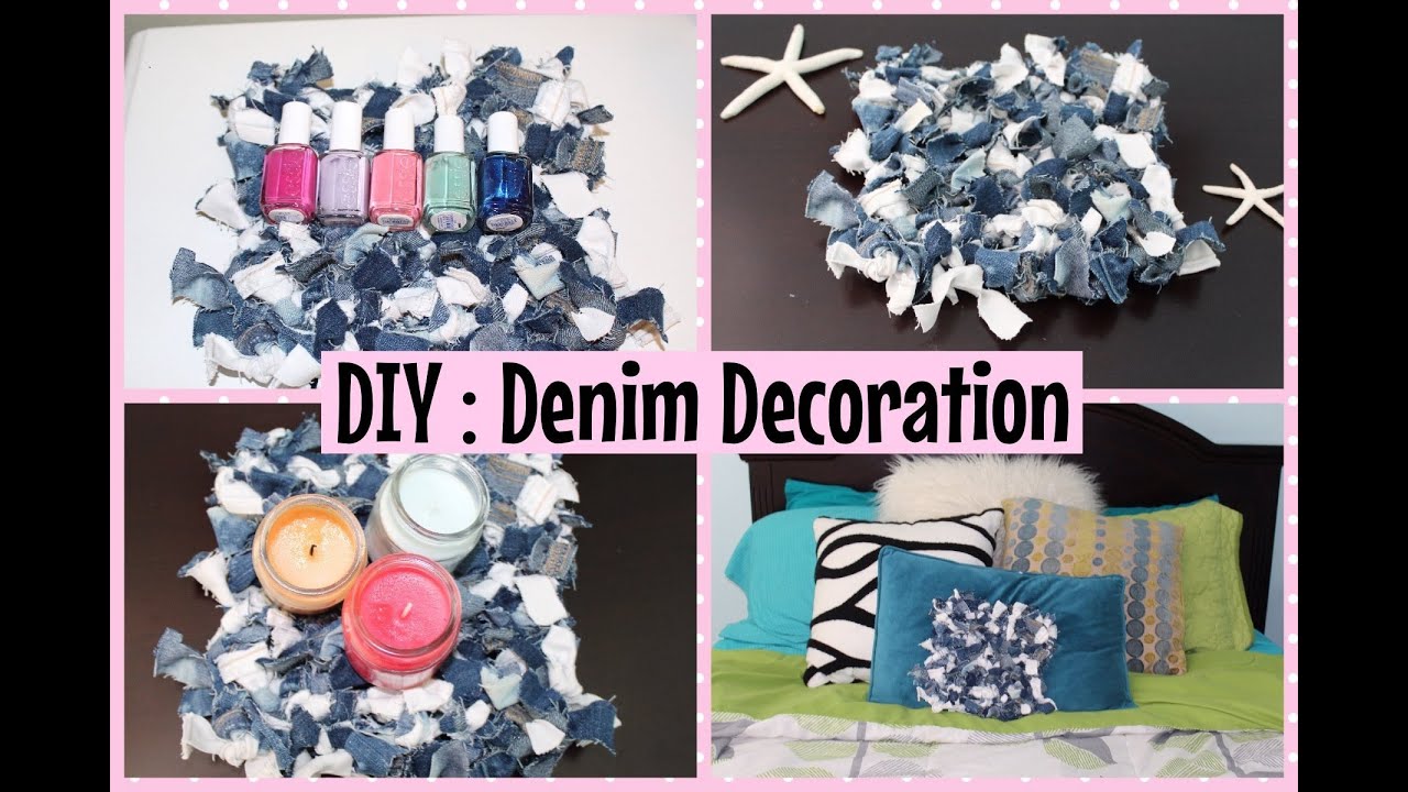 DIY: Denim Room Decoration - YouTube