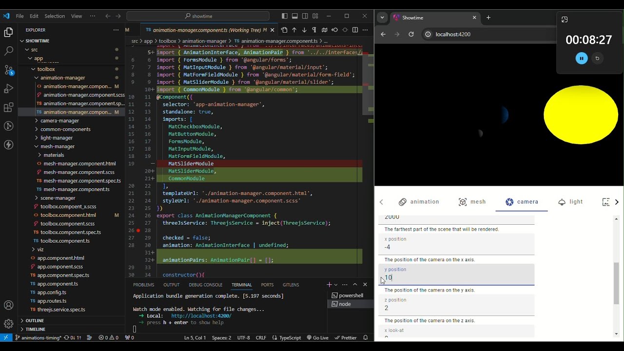Video 71 - Showing the position in the animation manager. - YouTube