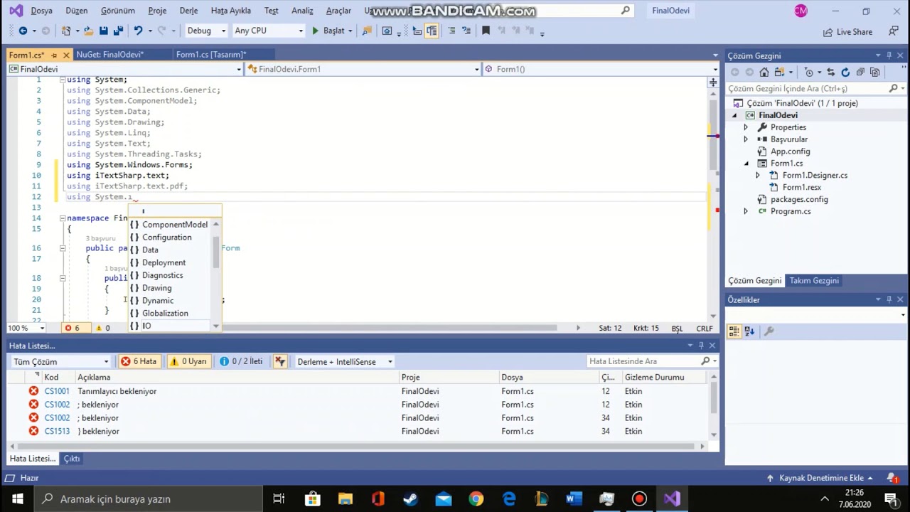 Visual Studio C# PDF OLARAK İSTENİLEN YERE KAYDETME - YouTube